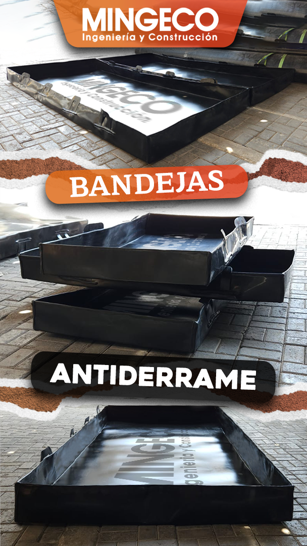Bandeja antiderrame de geomembrana HDPE resistente - MINGECO