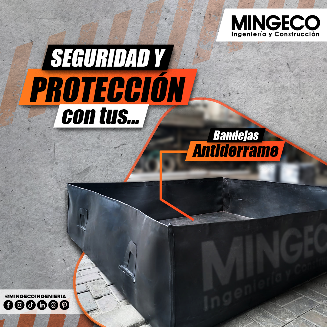 Bandeja Antiderrame HDPE: Soluciones para Derrames - MINGECO